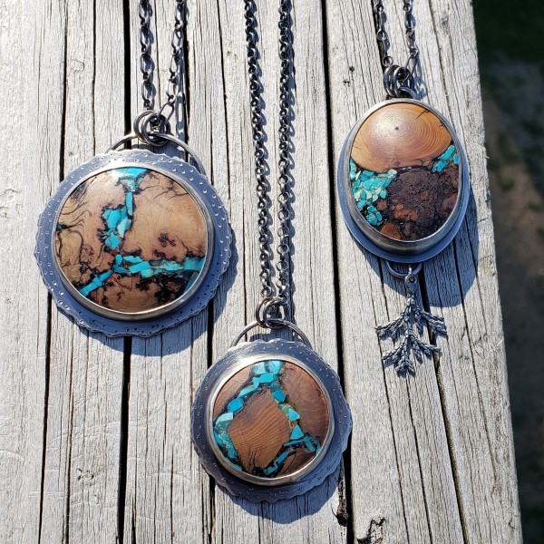Bristlecone & Turquoise Necklace
